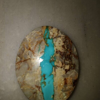 Royston Turquoise Cabochon Tonopah, Nevada - Etsy