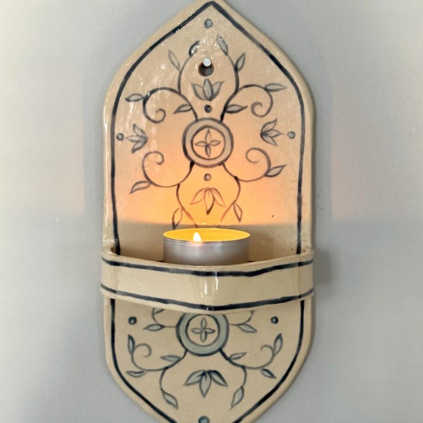 Ceramic Wall Altar Groovy Grunge Sun Home Decor Clay Altar Shrine Gifts ...