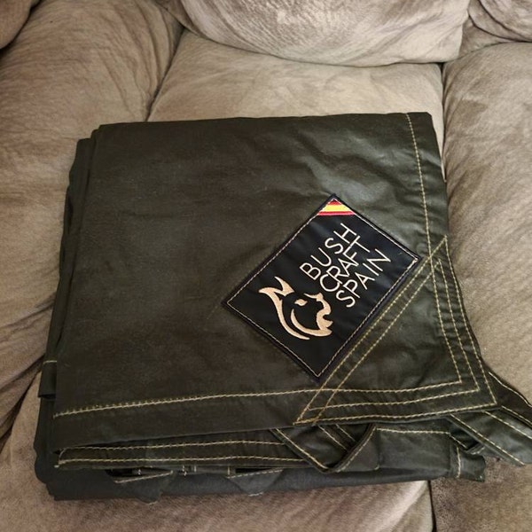 Artisanal Bushcraft Oilskin Tarp Handmade Waxed Cotton Canvas Nessmuk ...