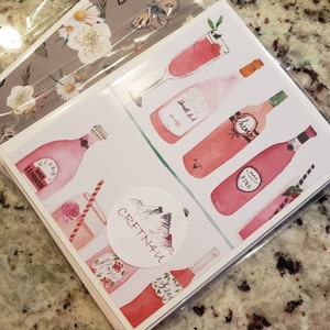 Pink Premade Top Note Pieces Die Cut Top Note Shapes Stampin up Top ...