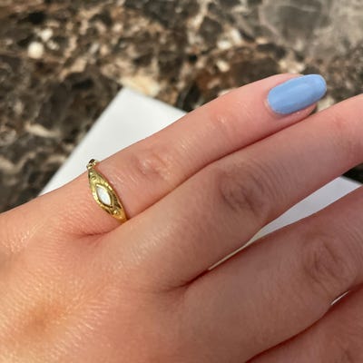 925 Sterling Silver Open Ring, Rose and Choc Ring, Double Ring ...