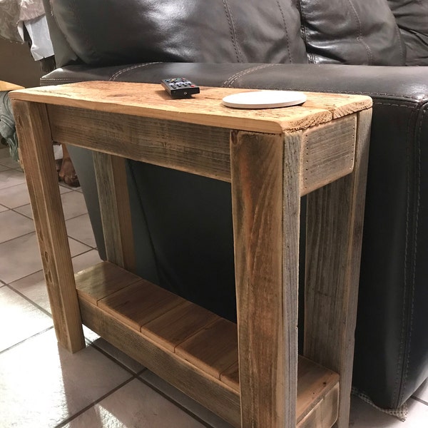 Rustic Accent End Table - Etsy