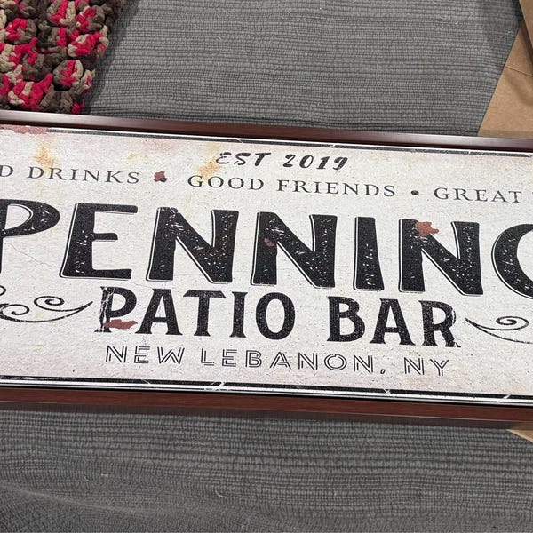 Farmhouse Patio Sign | Outdoor Patio Signs Family Wall Art | Patio Art ...