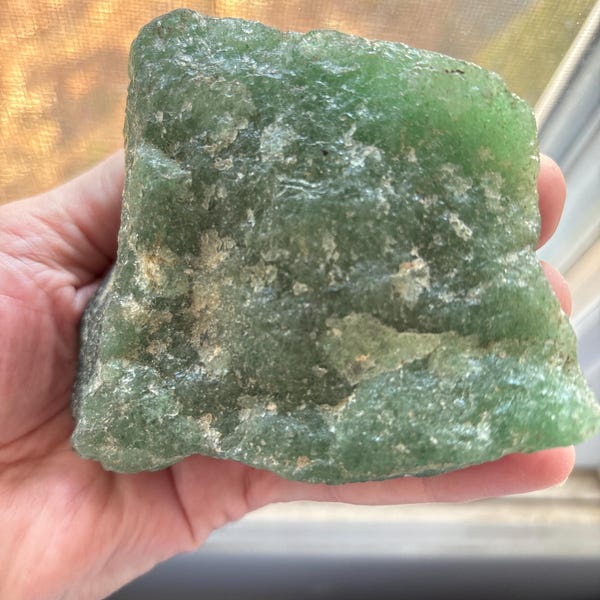Natural Green Sapphire Raw, Rare Green Golden Sheen Sapphire Raw, Green ...