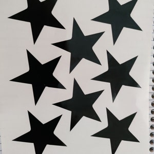 Star Stickers Pick Your Size and Color Permanent Outdoor Glossy Vinyl ...