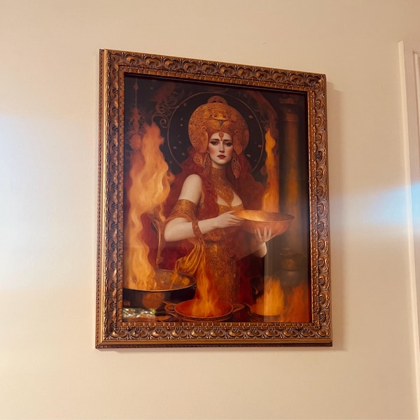 Rhiannon Print, Welsh Goddess of Dreams & Horses, Art Deco, Coquette ...