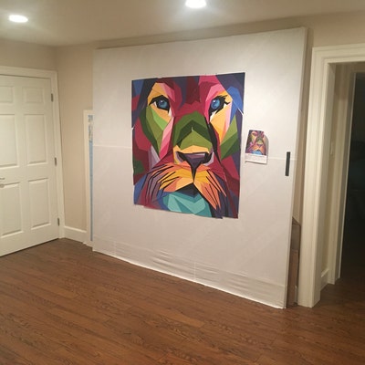 PDF the Heart of a Lion Foundation Paper Piece Pattern Lion Quilt ...