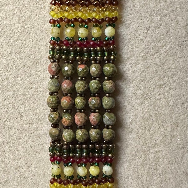 Beadweaving Pattern for Follow the Rulla-brick Road Bracelet With ...