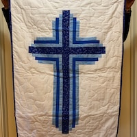Cross Quilt Pattern Log Cabin Christian Cross Twin Size: - Etsy