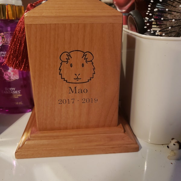Guinea Pig Urn,rat Urn, Custom Rat Urn,hamster Urn,ashes Urn Engraved ...