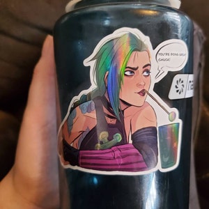 Jinx Vinyl Sticker 3 Variations Arcane Sticker Hey Chuck - Etsy
