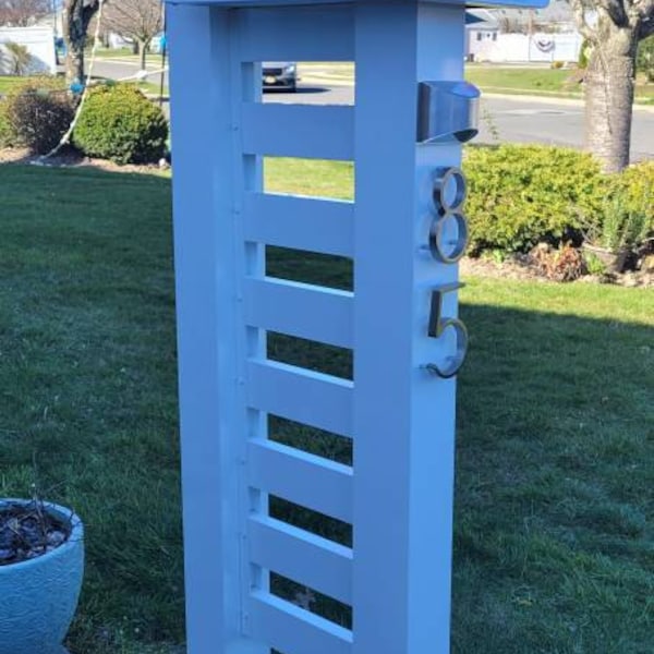 Modern Locking Aluminum Mailbox for Outdoor Use – Durable Stand - Etsy