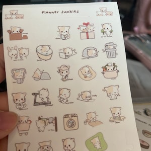 Kawaii Office Digital Stickers Work Digital Planner Stickers Cute Dog ...
