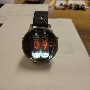 Nixie Era Vfd Numitron Smallest Ussr Tubes Iv-16 Wrist Watch - Etsy
