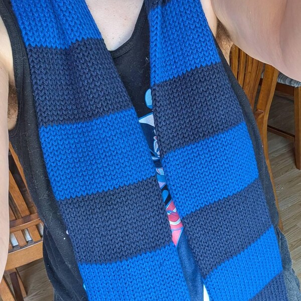 Deku All-might Style Scarf Acrylic Handmade Knit Mha Fans Version 1 - Etsy