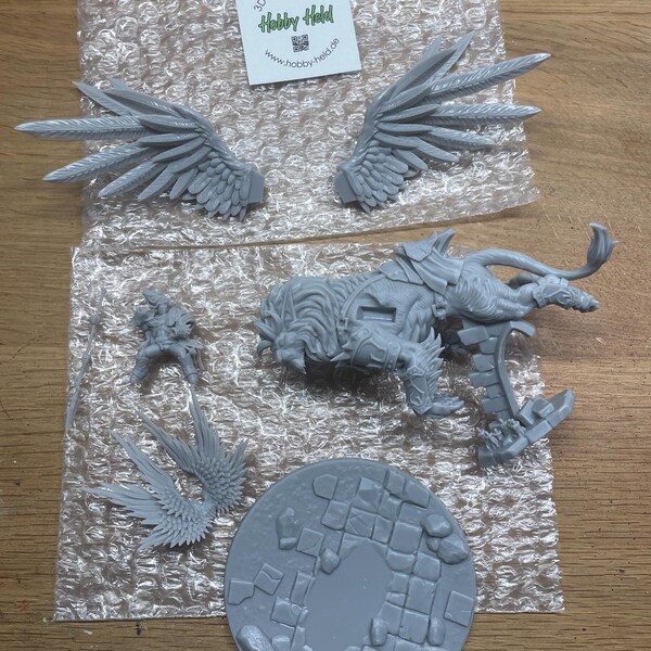 Undying Flying Lord Ghamak Resin Miniatures for Tabletop Dnd Frostgrave ...