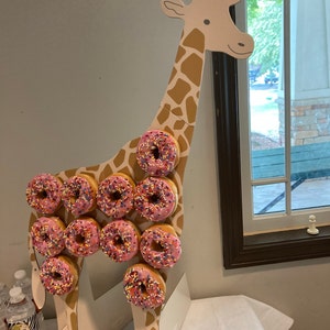 Giraffe Donut Wall Stand Holder Doughnut Wall Donut Stand | Etsy
