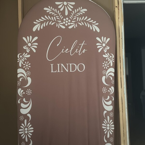 Mediterranean Positano Arch Backdrop Cover Bridal Shower Stand Custom ...