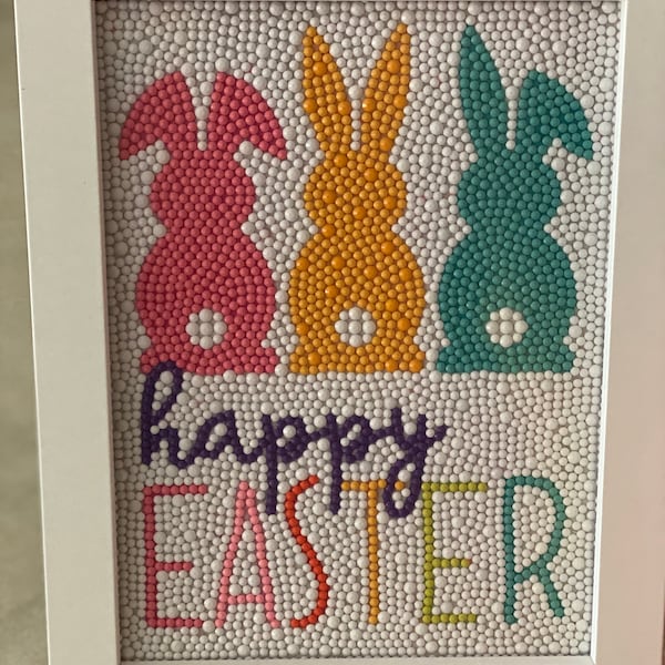 Happy Easter Diamond Art Kit - Etsy