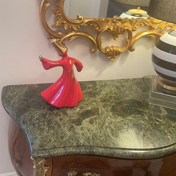 Whirling Dervish Figurine, Sufi Dance, Ceramic Dervish Ritual Dance ...
