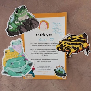 Cool Frog Vinyl Sticker, Waterproof Sticker, Realistic Frog Sticker ...