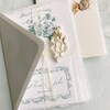 Pretty Pastel Ticket Style Wedding Invitations With Perforated Tear off ...