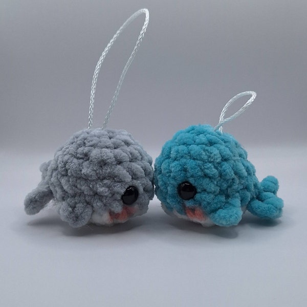 No Sew Whale Keychain Crochet Pattern, Amigurumi Instructions, Keychain ...