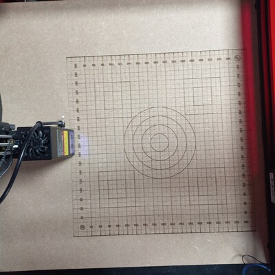 Basic Waste Grid 380x380 Mm Laser Machine. Ready Lightburn File. - Etsy