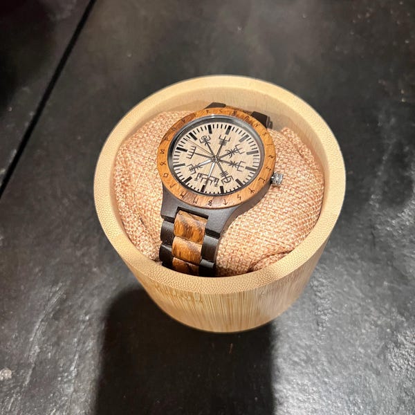 Engraved Wooden Watch for Men, Personalized Gift for Him, Anniversary ...