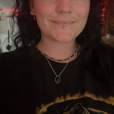 16g Teardrop Medusa Ring Lippy Loop Labret Surgical Steel Lip Ring ...