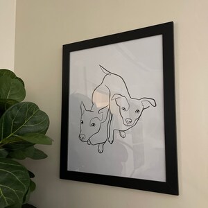 Custom One Line Drawing One Line Portrait Personalized | Etsy