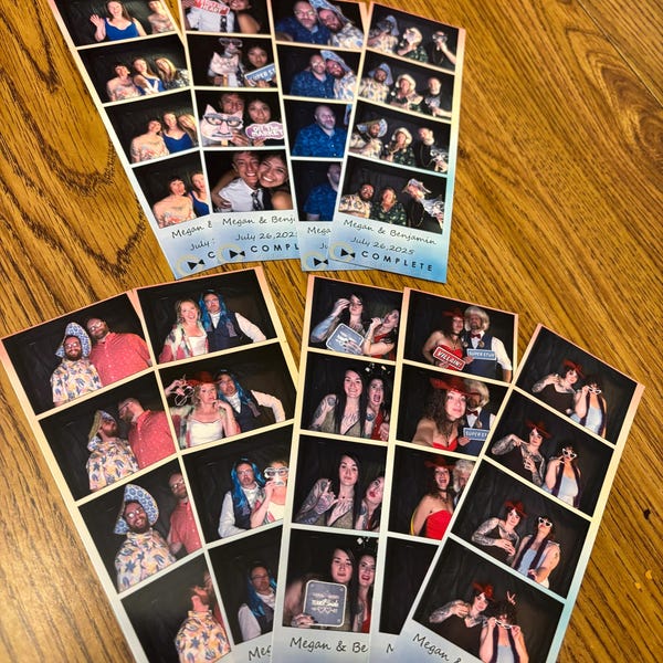 Custom Photo Strips – 2x6 Personalized Photobooth Style Prints for ...