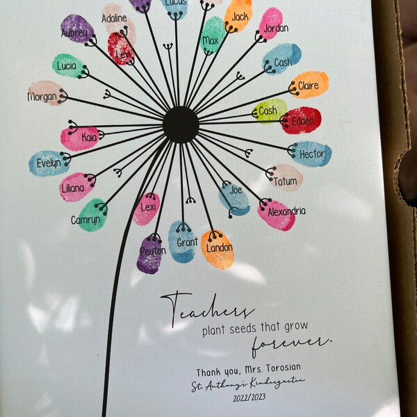 Teacher Appreciation Gift, Teachers Plant Seeds, Personalized Keepsake ...