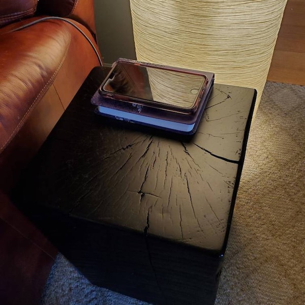 Square Tree Stump Table - Etsy