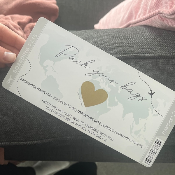 Personalised Surprise Hotel Stay Gift Voucher | Weekend Getaway Ticket ...