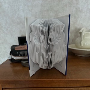 OWL - Book Fold Pattern - 2 Different Sizes Included 378 and 422 Pages ...