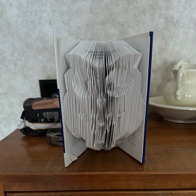 OWL Book Fold Pattern 2 Different Sizes Included 378 and 422 Pages Diy ...