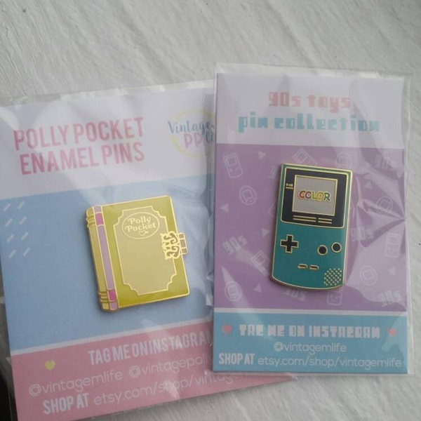 POLLY POCKET Tale BOOK - Polly Pocket Hard Enamel Pin Pin Pink, Yellow ...