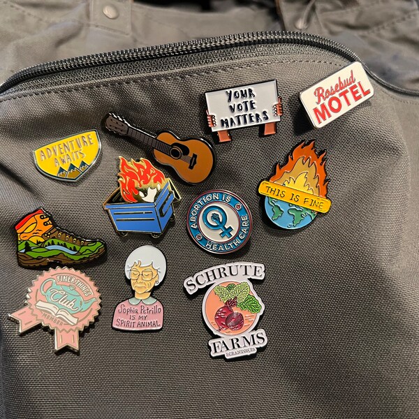 Outdoor Pin Camping Pin Northern Lights Cute Enamel Pin Chalet All Day ...