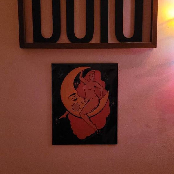 Neon Bones 8 X 10 Art Print | Graphic Pink Illustration | Punk Feminist ...