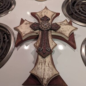 Unique Old School Rustic Cedar Wood Cross Wall Hanging Cross Home Decor ...