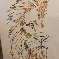 Lion of Judah Word Art Print--names of God Christian Scripture Wall ...