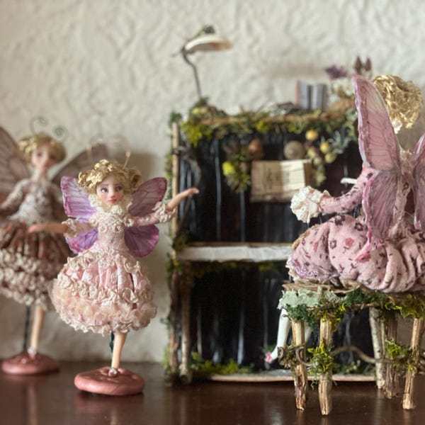 Handcrafted Fairy Astronomer Set: Miniature Telescope & Desk - Etsy