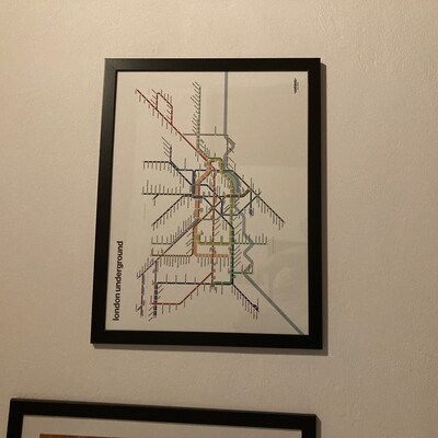 Victoria Line / London Underground / Tube Map / Minimal Poster - Etsy