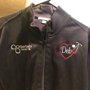Personalized Ladies Full Zip up Jacket, Monogrammed Jacket, Custom ...
