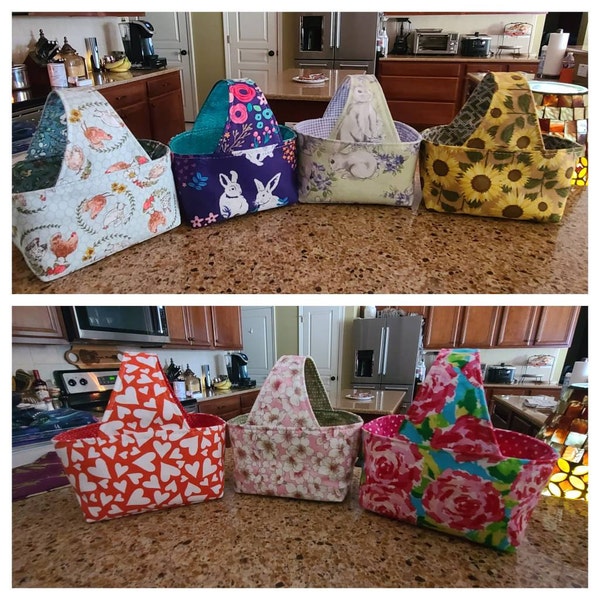 Mini Fabric Basket PDF Sewing Pattern - Etsy