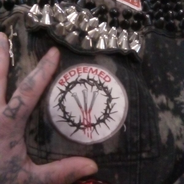 Bible Patch | Punk Patch | Christian Patch | Sew on | Embroidery ...