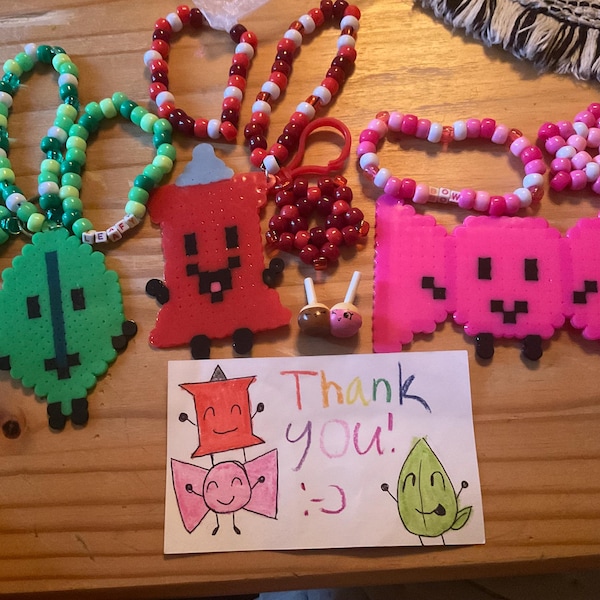 Object Show / Inanimate Insanity & BFDI Kandi/perler Keychains! - Etsy