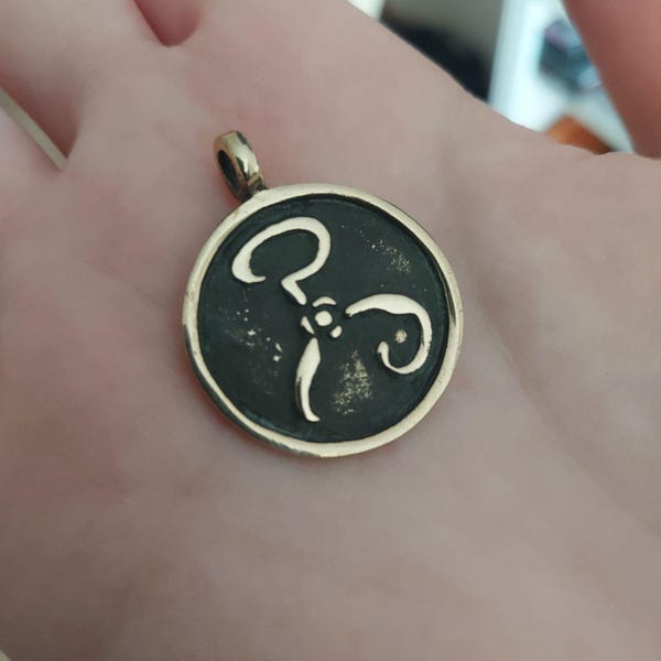 Solid Brass Medieval Round Pin. Historical Reenactment. - Etsy