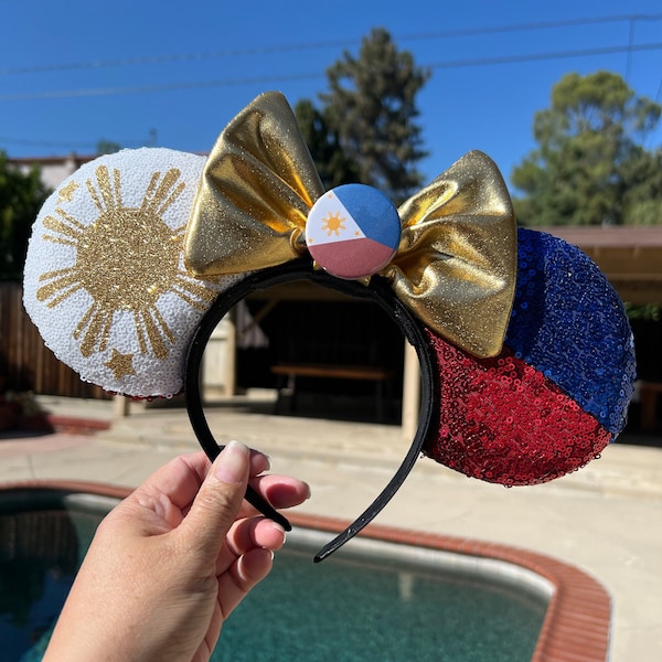 Filipino Ears, Filipino Flag, Philippines Flag Ears, Mickey Ears ...